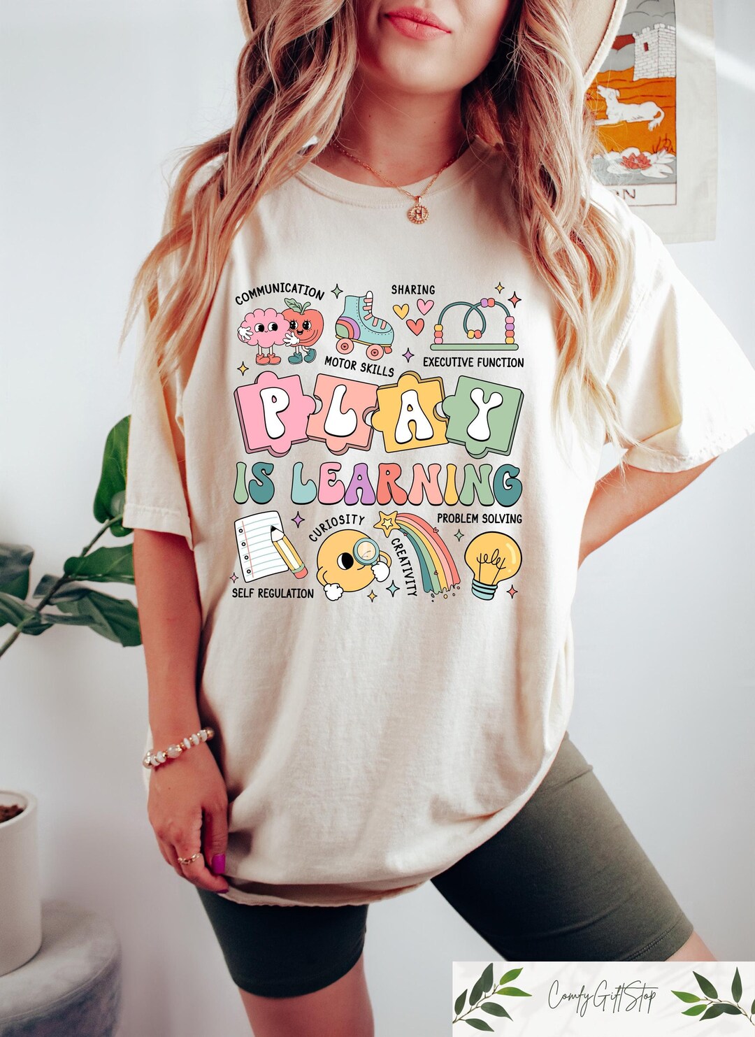 Play is Learning Teacher T-shirt, Primary School Teacher Shirt, SPED ...