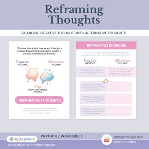 Reframing Thoughts for Blaming, Emotional Reasoning and Jumping to ...
