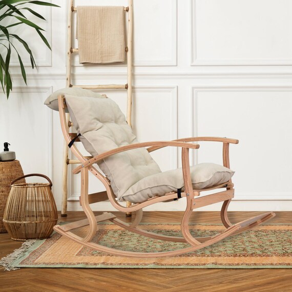Handmade Rocking Chair wood Chair armchair custom Chair Pads Handmade Outdoor Furniture Reading Chair Patio Furniture Dady Daughter Gift Etsy