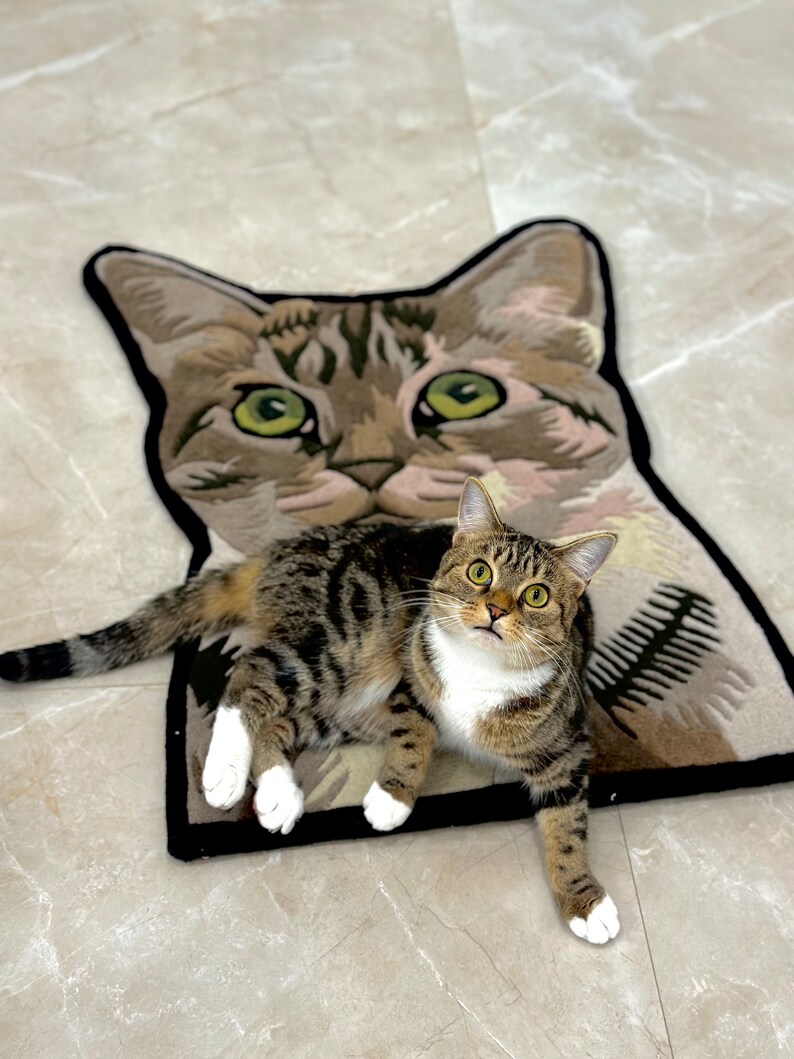 Custom Pet Portrait Tufted Rug Handmade Dog Rug Custom Dog Portrait Rug ...