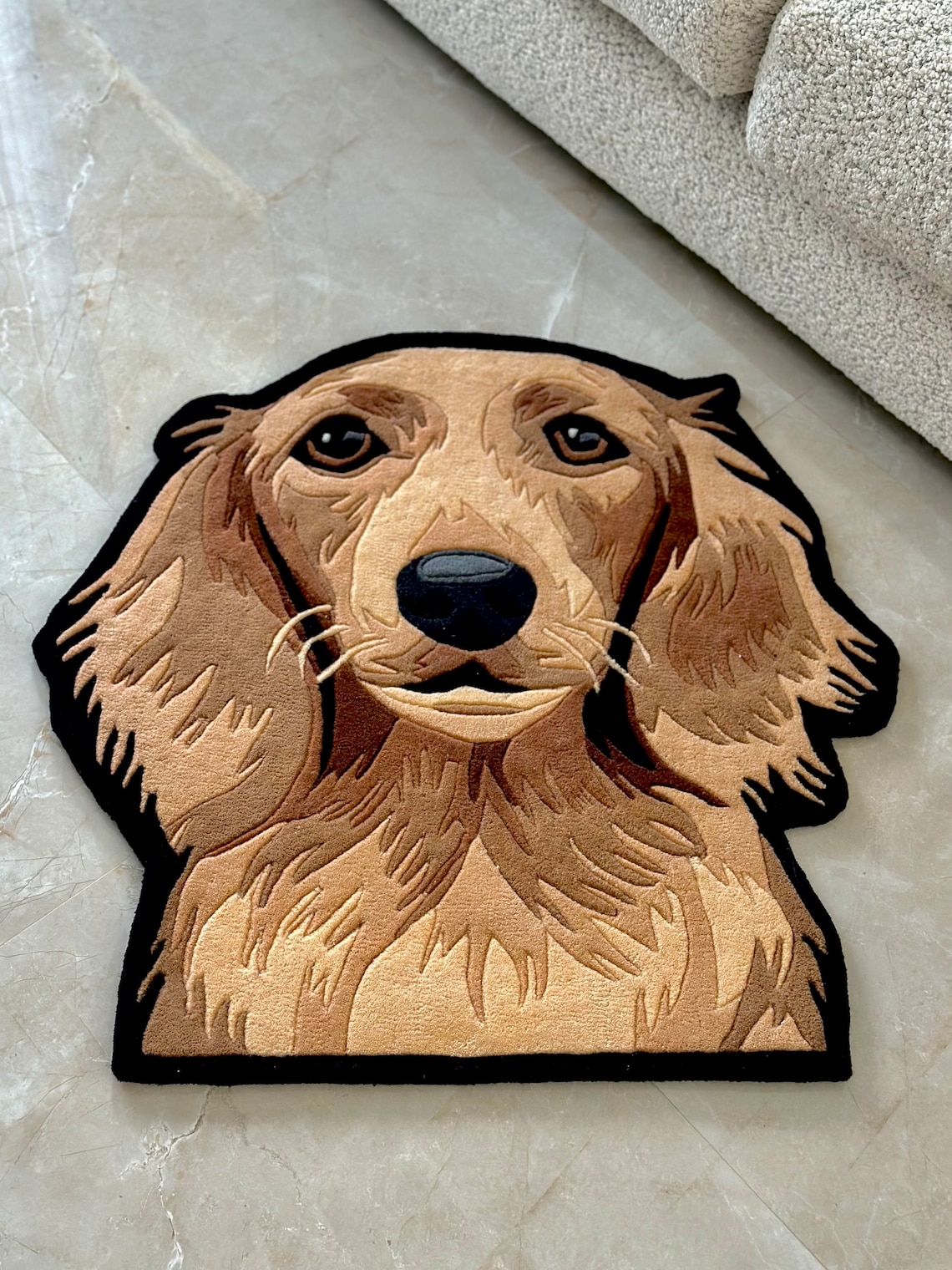 Custom Pet Portrait Tufted Rug Handmade Dog Rug Custom Dog Portrait Rug ...