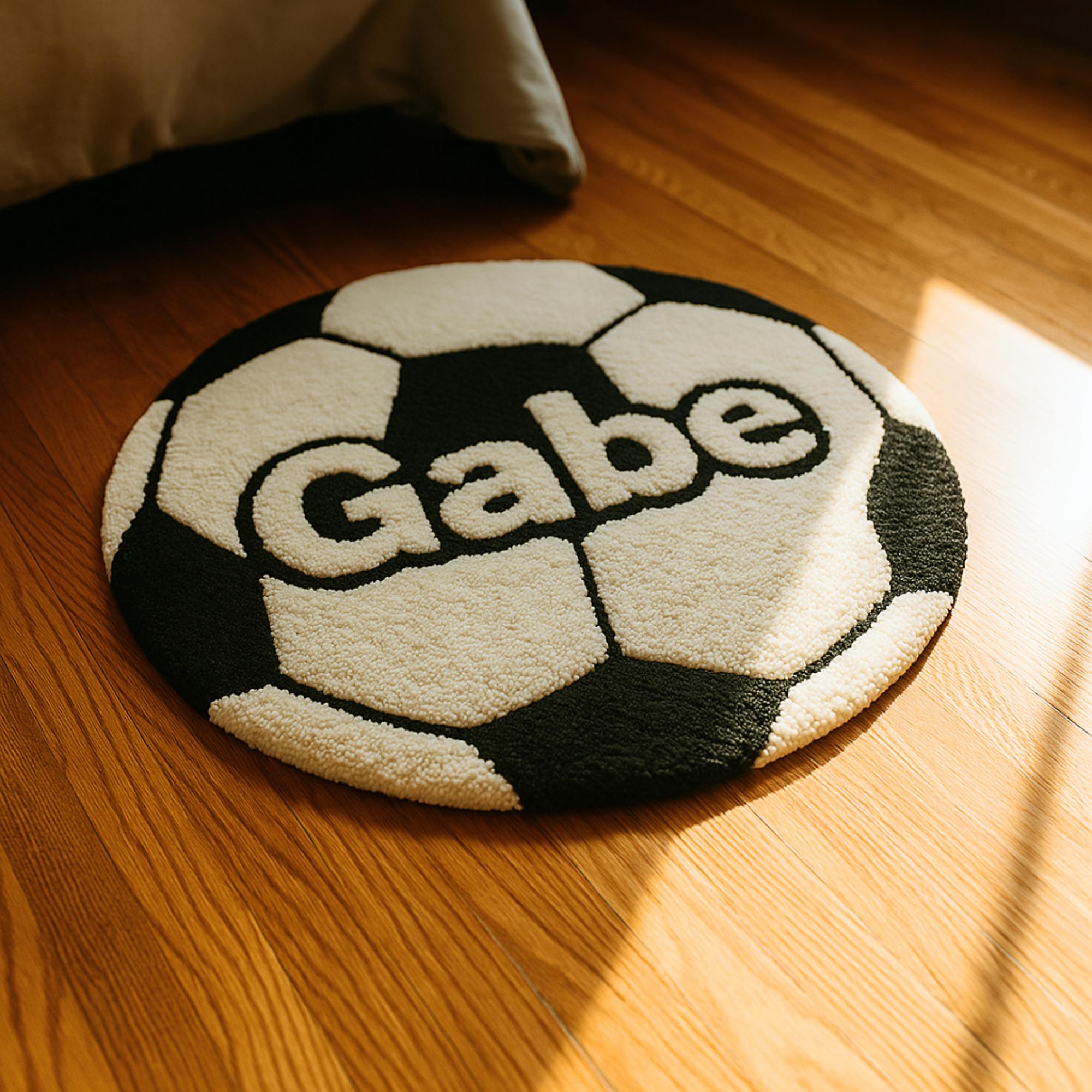 Soccer Custom Tufted Rug Personalized Soccer Gift for Player Senior ...