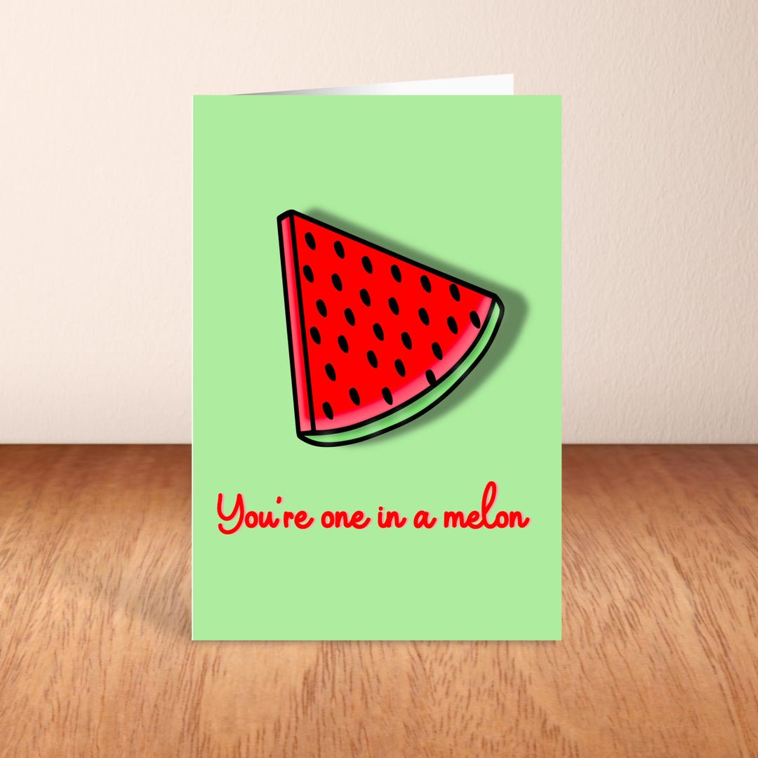 Fathers Day/birthday Greeting Card You Are Our One in a Million (MELON ...
