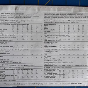 Simplicity 2171 Sewing Pattern Girls Sarah Rose Dress, Top, Pants, Bag ...