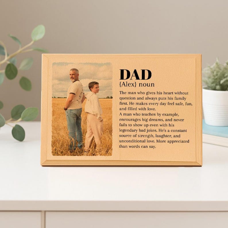 Personalized Wooden Photo Plaque, Custom Photo on Wood, Engraved ...
