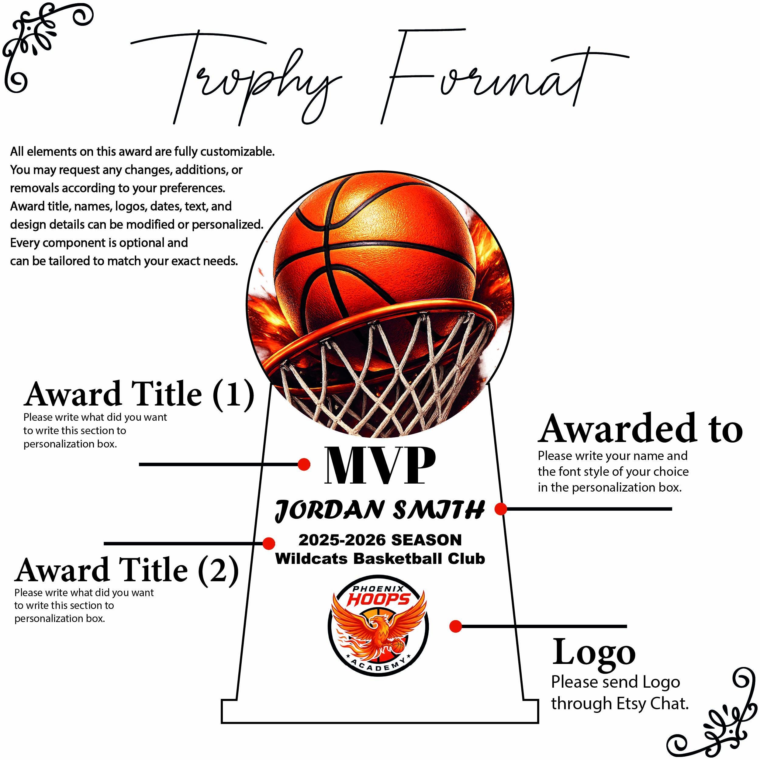 Personalized Basketball Trophy – Personalized Trophy for Basketball ...