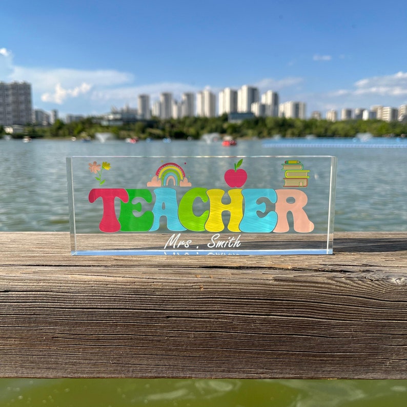 Personalized Teacher Desk Name Plate, Teacher Name Plate, Teacher ...