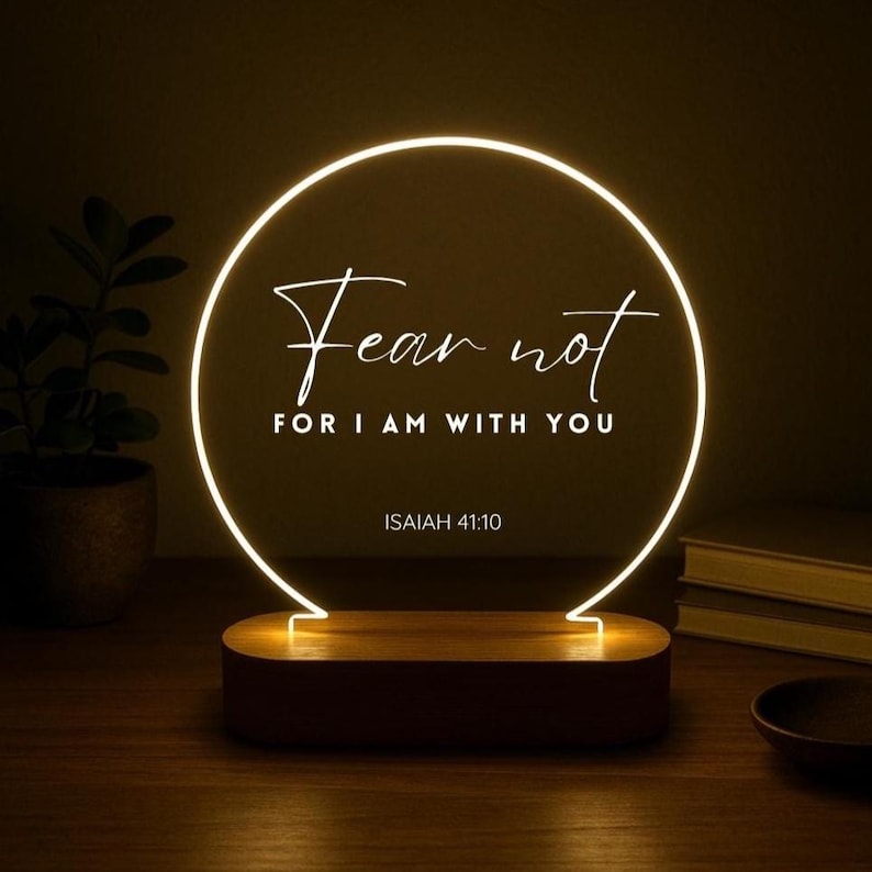 Bible Verse LED Light • Custom LED Night Light • Favorite Bible Verse ...