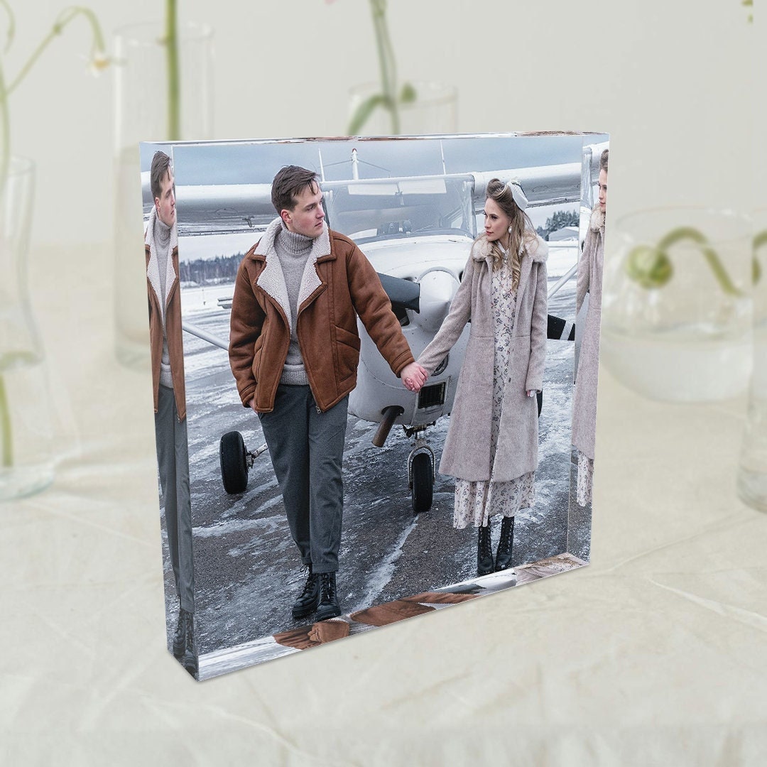 Personalized Photo Block, Acrylic Glass Photo Block, Custom Acrylic ...