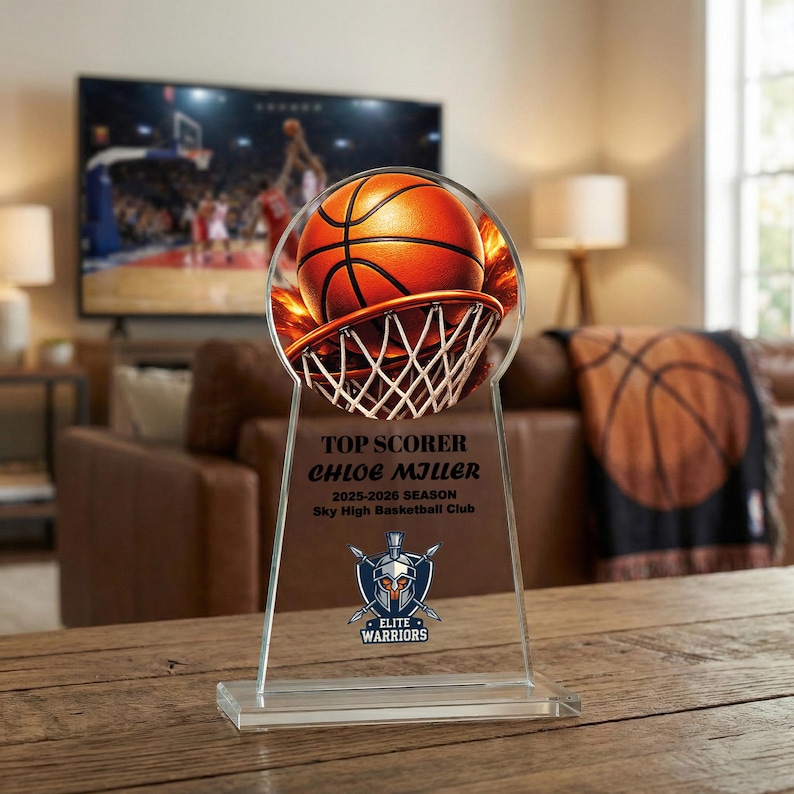Custom Basketball MVP Award Plaque – Personalized Senior Night Trophy ...