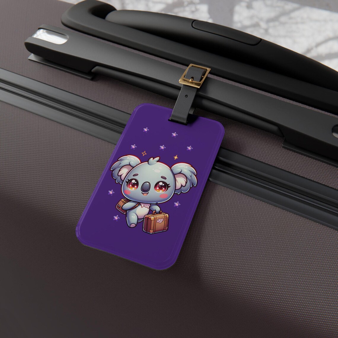 Cute Koala Travel Luggage Tag, Girl Travelling, Baggage Tag, Tag for ...