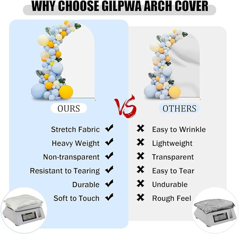 6.6FT Arch Backdrop Cover Background Backdrop Stretchy Fabric for ...