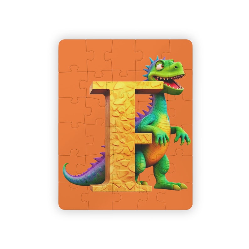 Dino F Kids' Puzzle, 30-piece Learning Activity Toys Dinosaur Alphabet ...