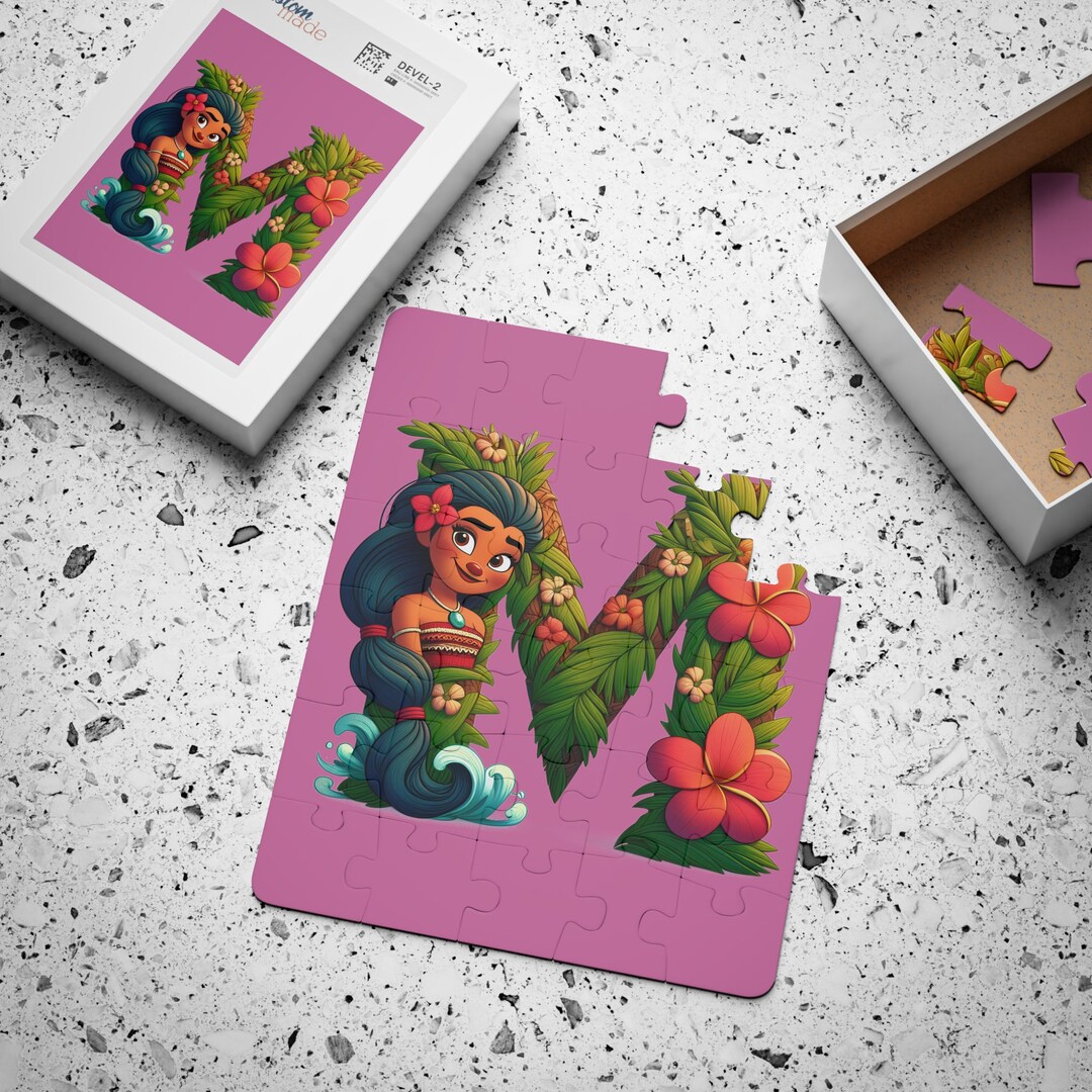 Moana Letter m Kids' Puzzle, 30-piece Learn the Alphabet Moana Puzzle ...