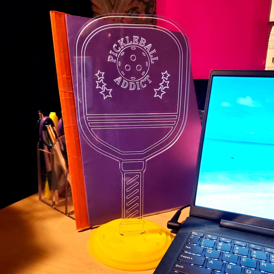 Pickleball ADDICT TROPHY. Unique Lucite Award for Participation ...