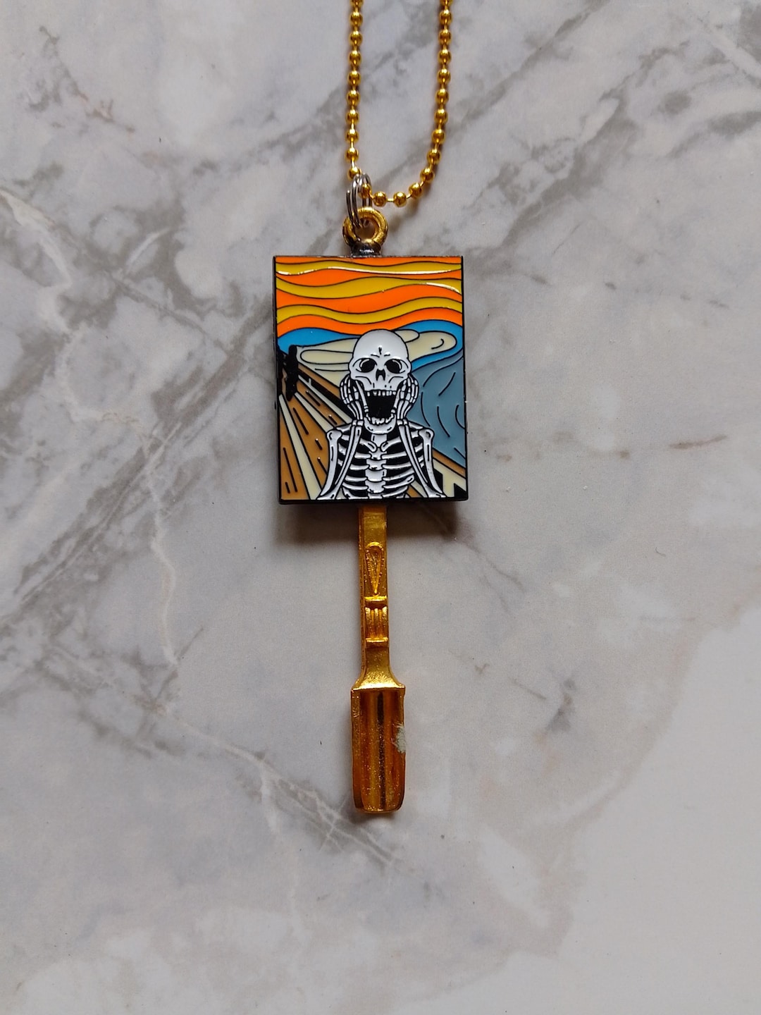 Scream Skeleton Mini Spoon - Etsy