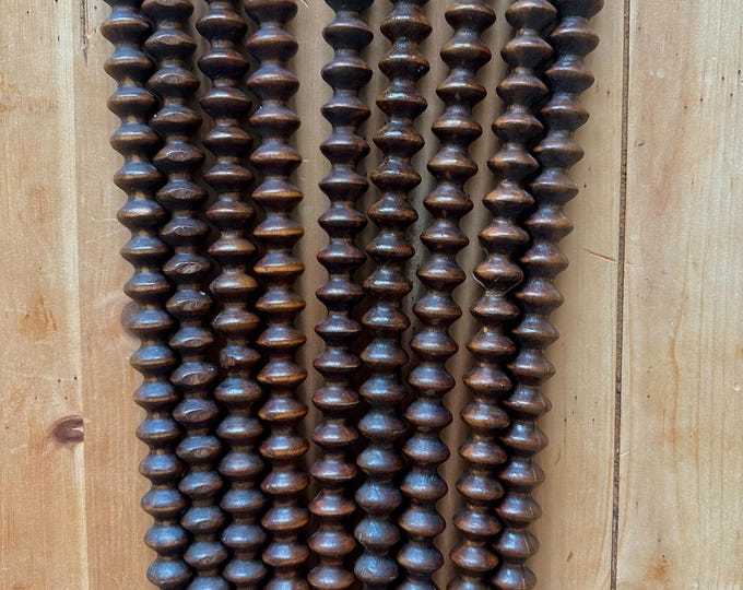 Antique 17" Wood Spindles - 1800s Hand-turned Architectural Salvage Set ...