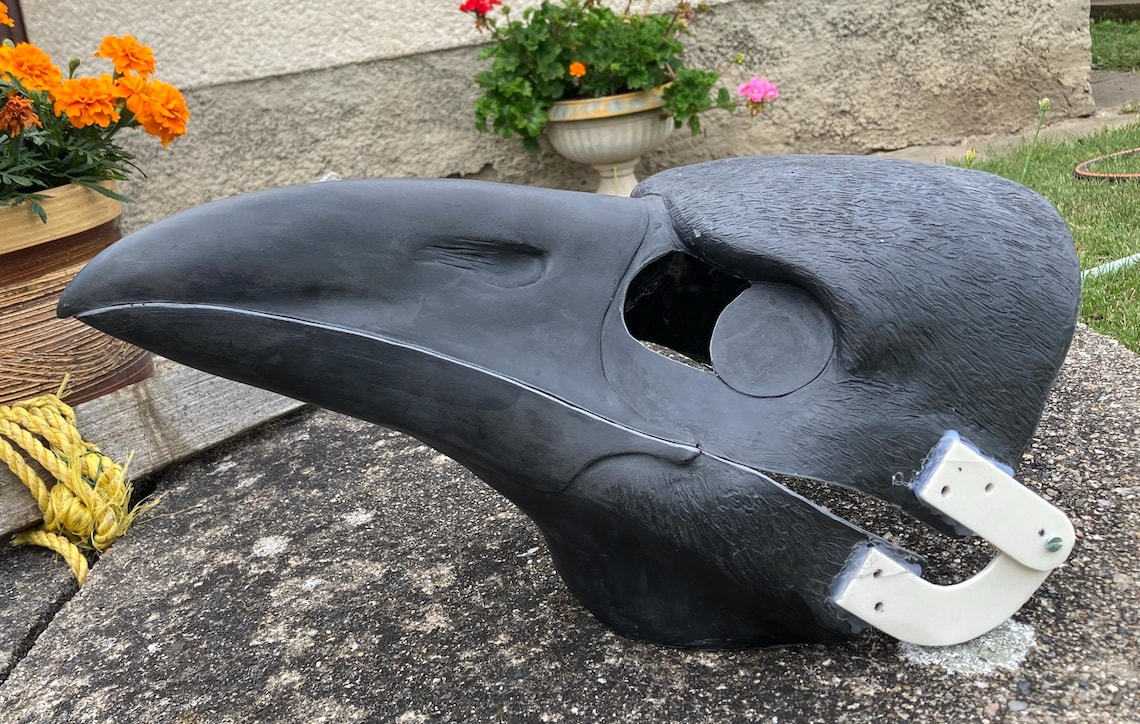 Realistic Corvid Resin Head Base / Ideal for Raven Crow Magpie Jay ...