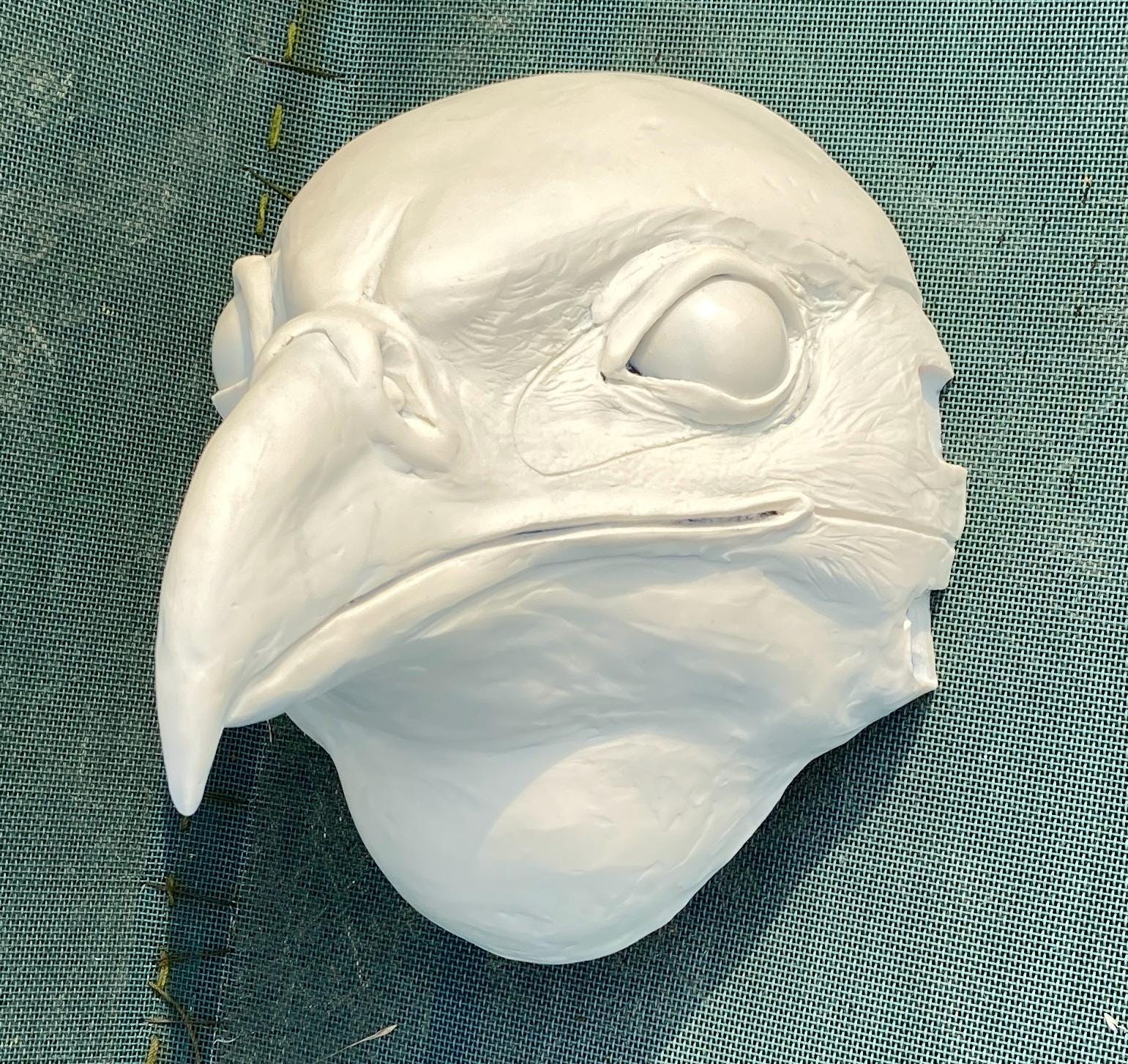 DIY FULL SET Realistic Secretary Bird Resin Head Base With Accessories ...
