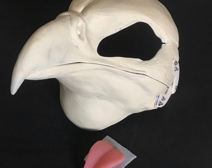 Fursuit Head Base 3D Printed With Eye Blanks, Moving Jaw - Avian Bird ...