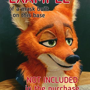 Toony Fox Nick Resin Head Base / Ideal for a Zootopia Inspired Fursuit ...