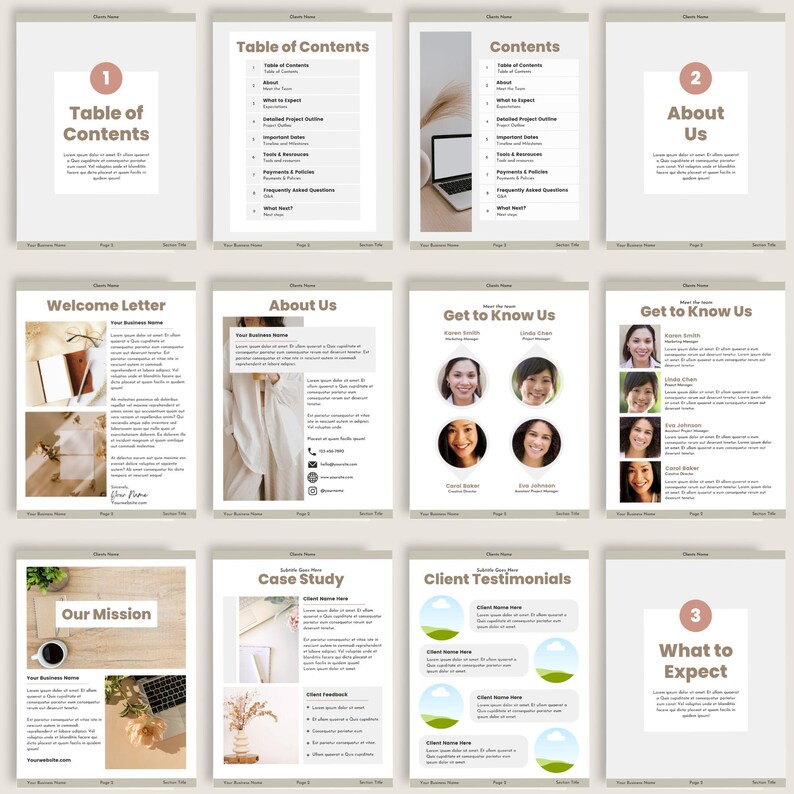 Client Onboarding Welcome Packet: 30+ Canva Templates - Etsy