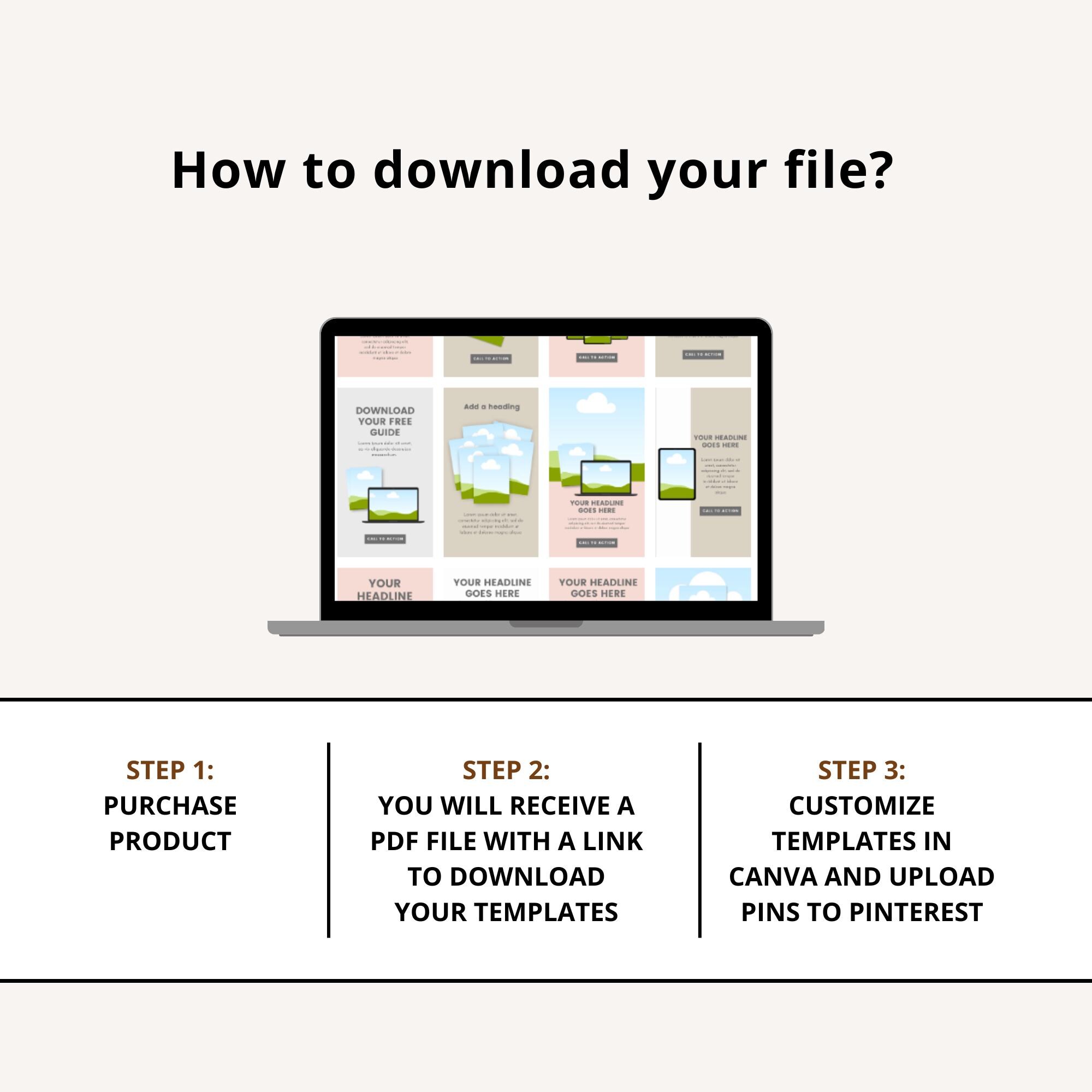 Pinterest Product Mockup Pins: 25 Canva Templates (digital Assets) - Etsy