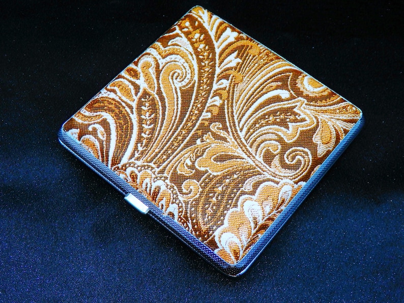 Paisley Pattern Cigarette Case for 20 Regular/king Size Cigarettes ...