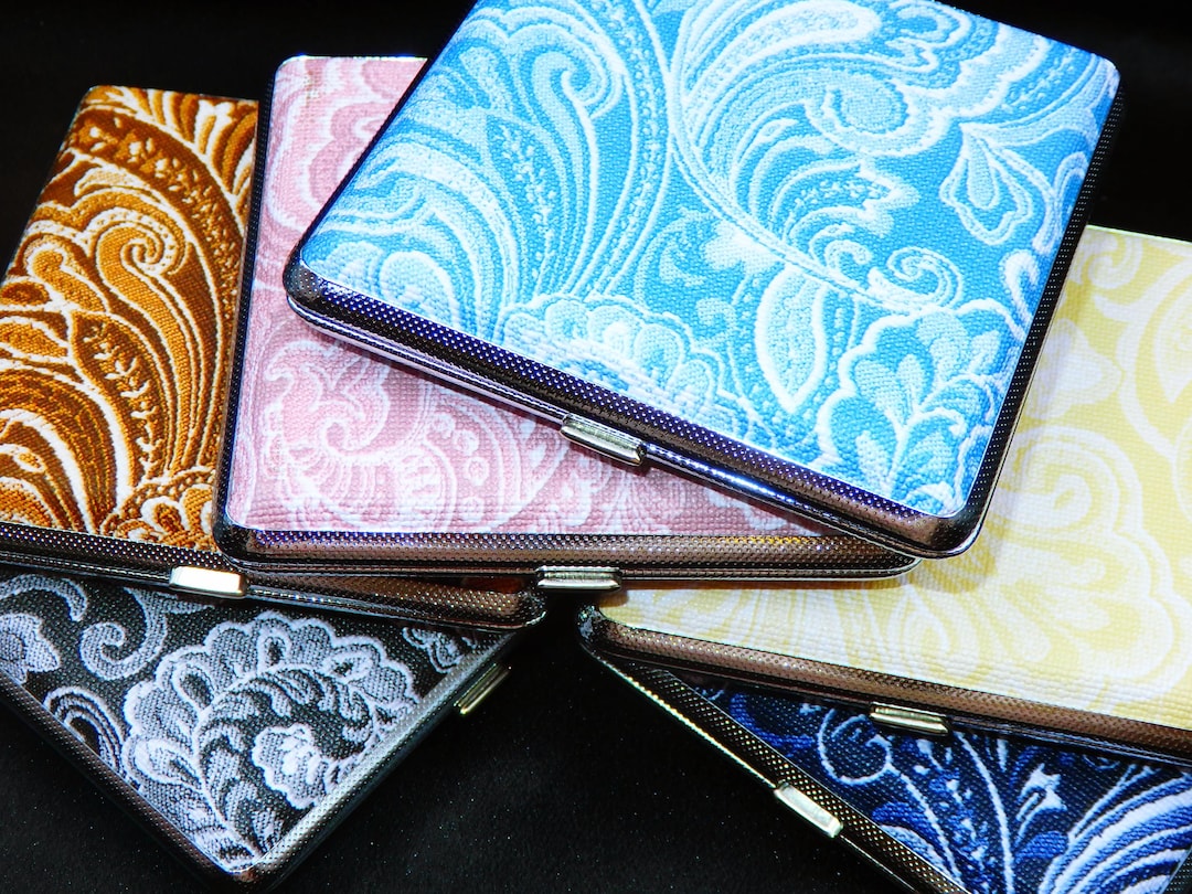 Paisley Pattern Cigarette Case for 20 Regular/king Size Cigarettes ...