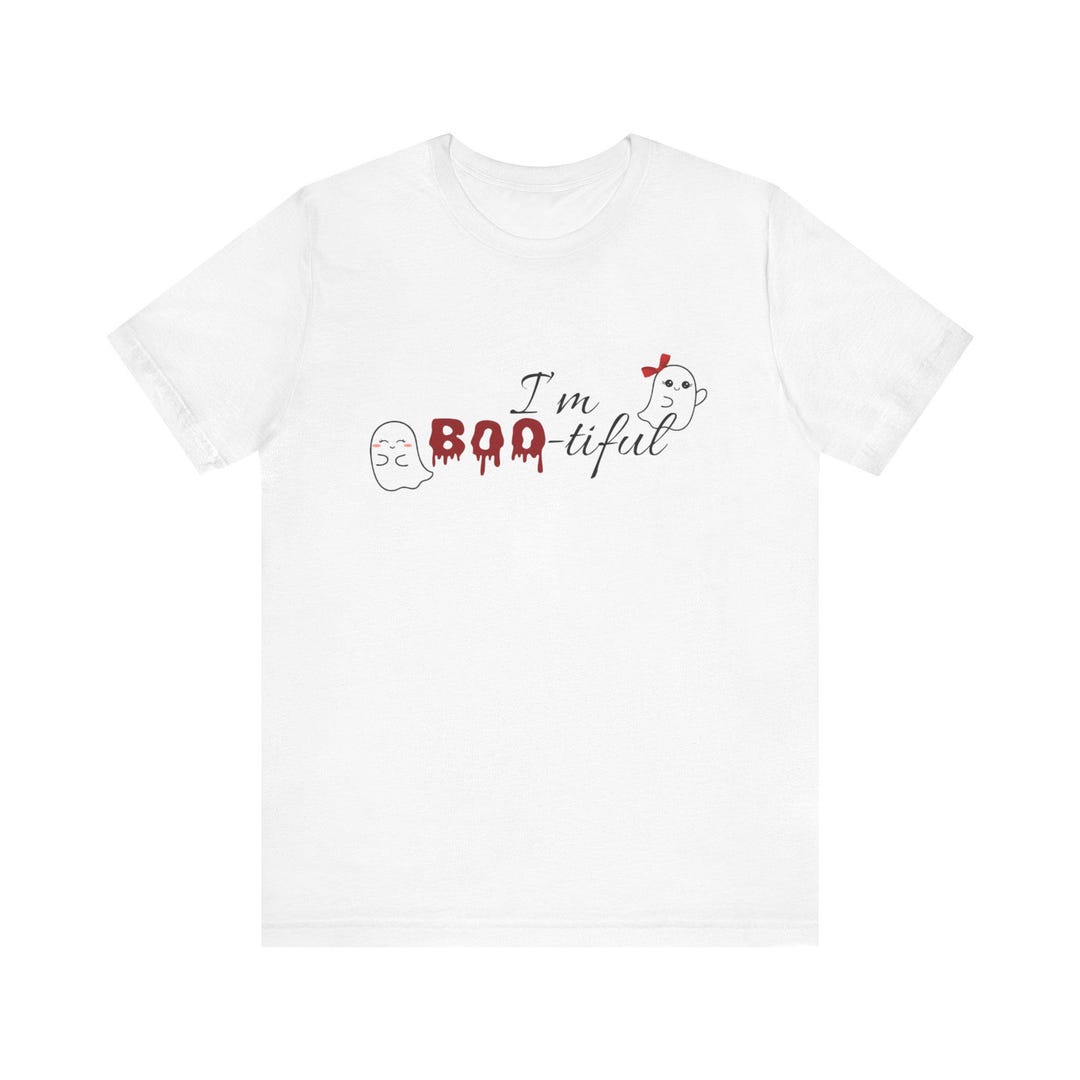 I'm Boo-tiful Ghost Design T-shirt | Halloween Cute Spooky Lettering - Etsy