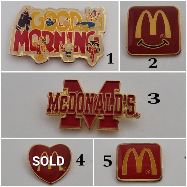 Mcdonalds Enamel Pin - Etsy