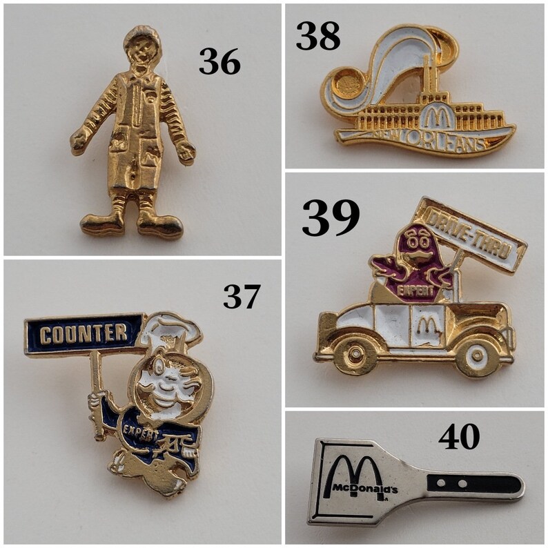 Vintage Mcdonald's Enamel Pins 49 to Choose From - Etsy