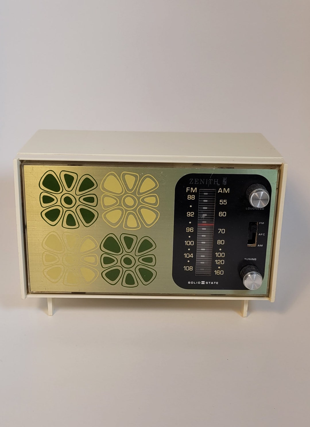 Vintage Zenith Flower Power AM FM Radio - Etsy