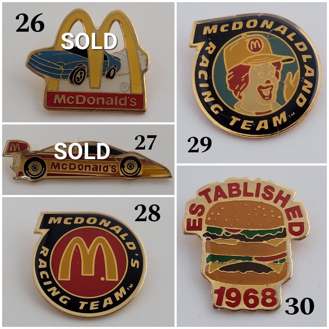 Vintage Mcdonald's Enamel Pins 49 to Choose From - Etsy