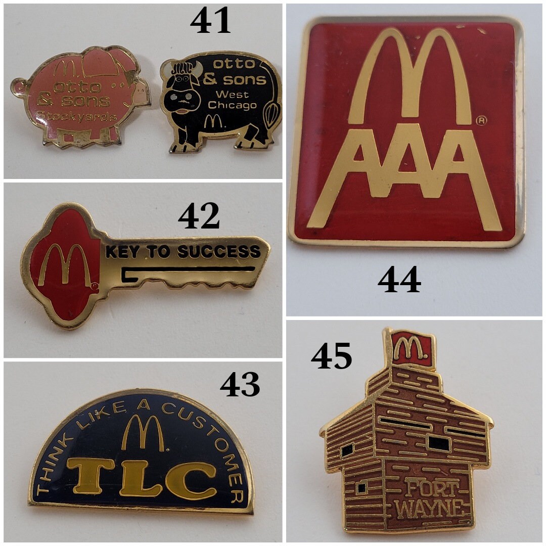 Vintage Mcdonald's Enamel Pins 49 to Choose From - Etsy