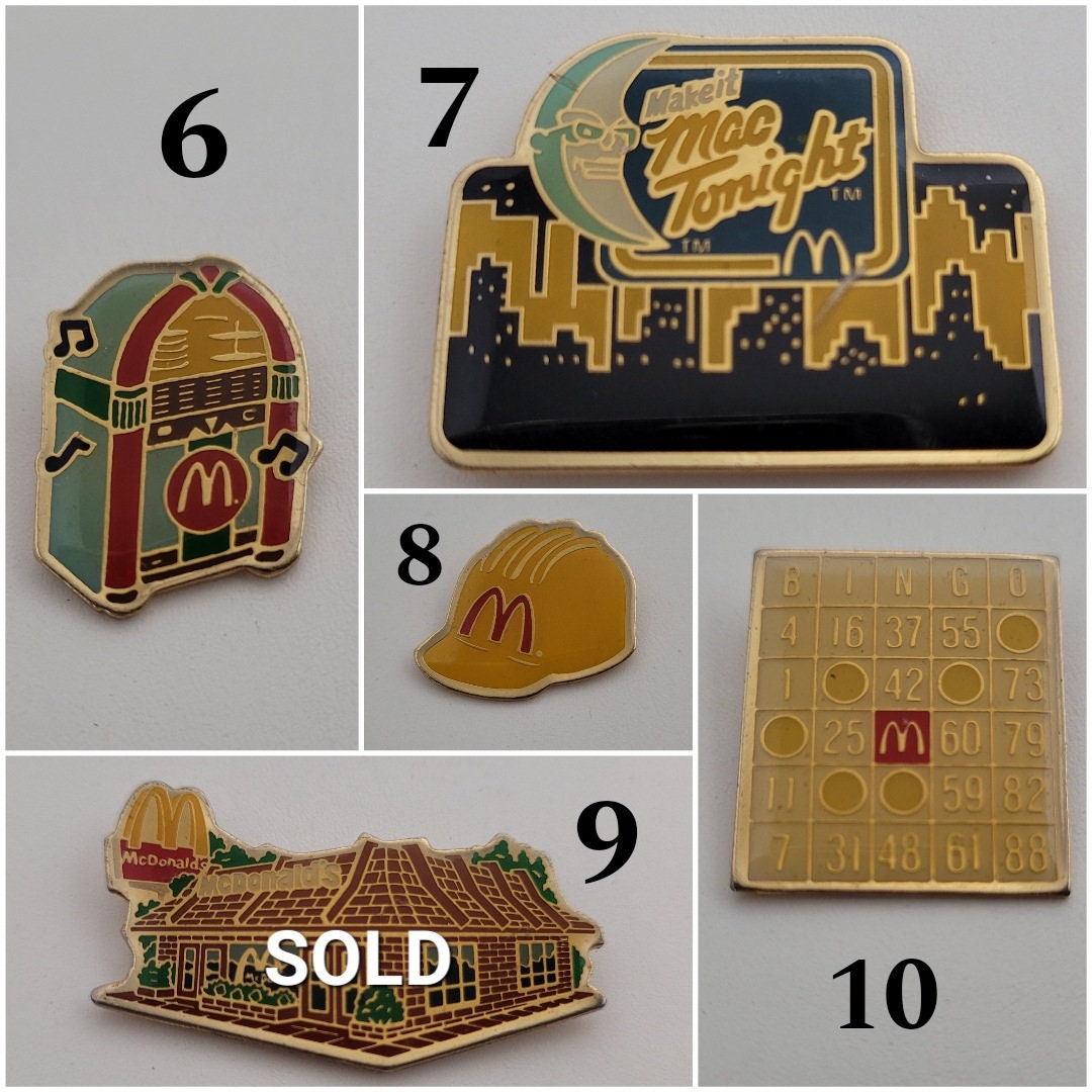 Vintage Mcdonald's Enamel Pins 49 to Choose From - Etsy
