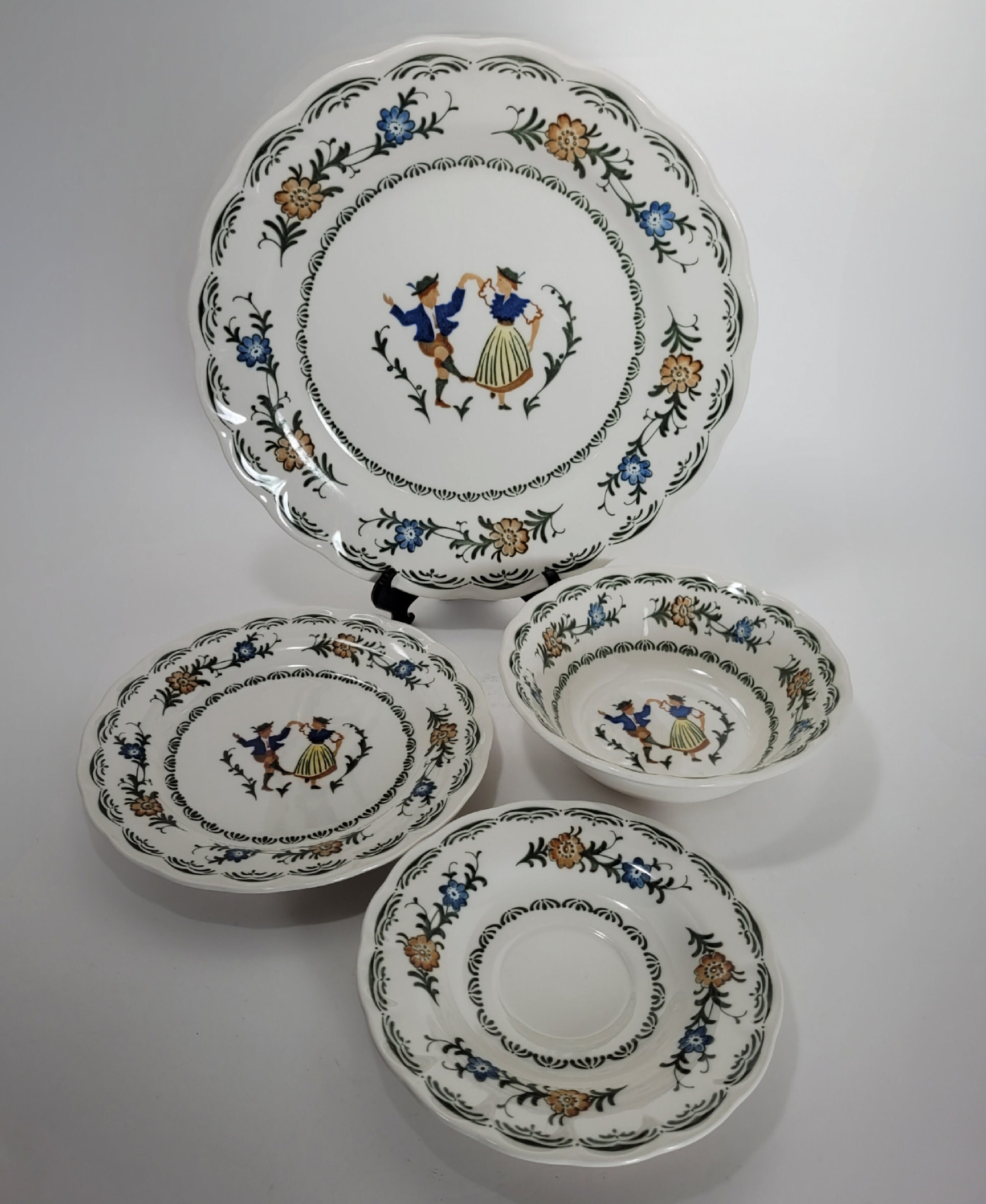 Bavaria by Nikko Japan- Dinner Plate - Salad Plate - Bowl - Saucer ...