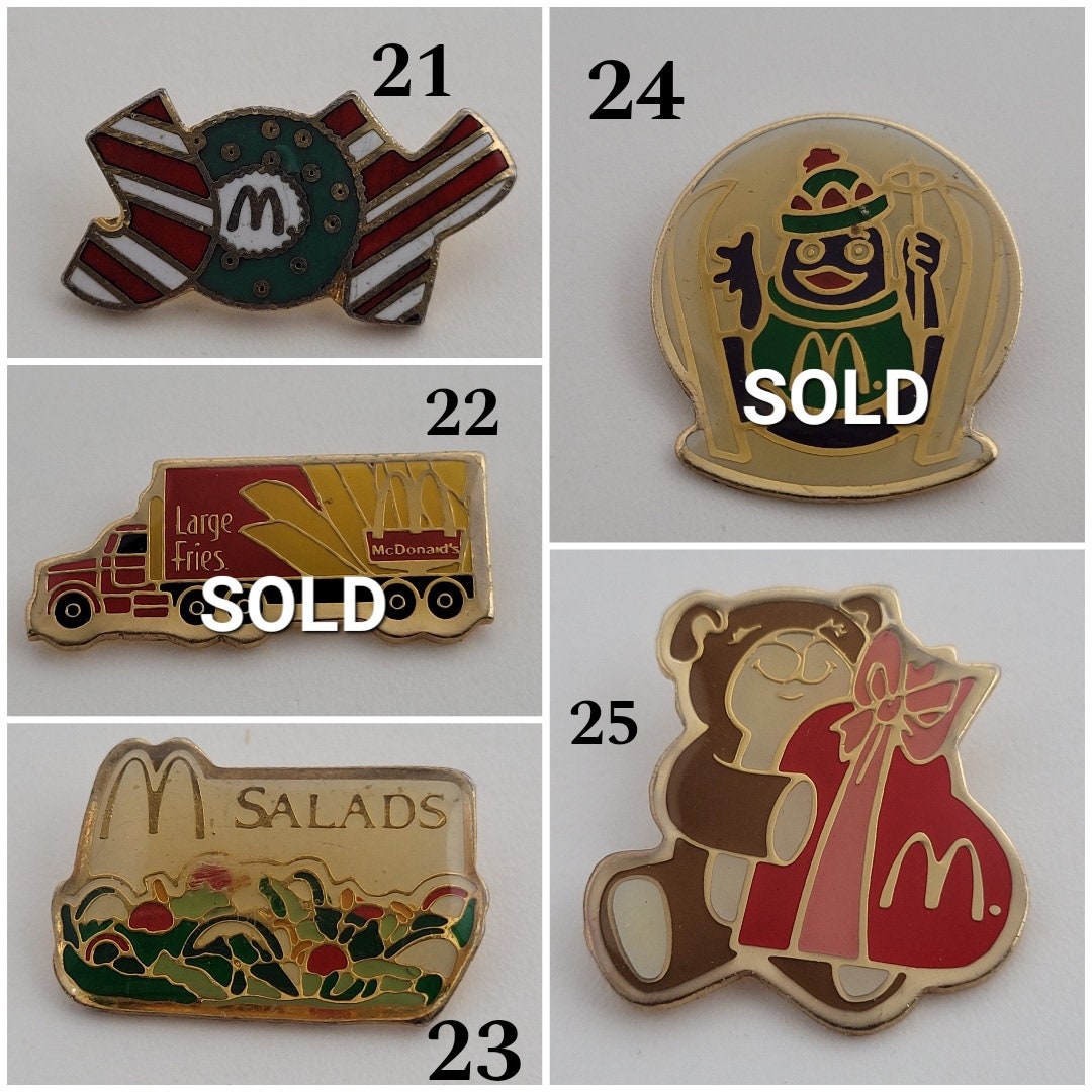 Vintage Mcdonald's Enamel Pins 49 to Choose From - Etsy