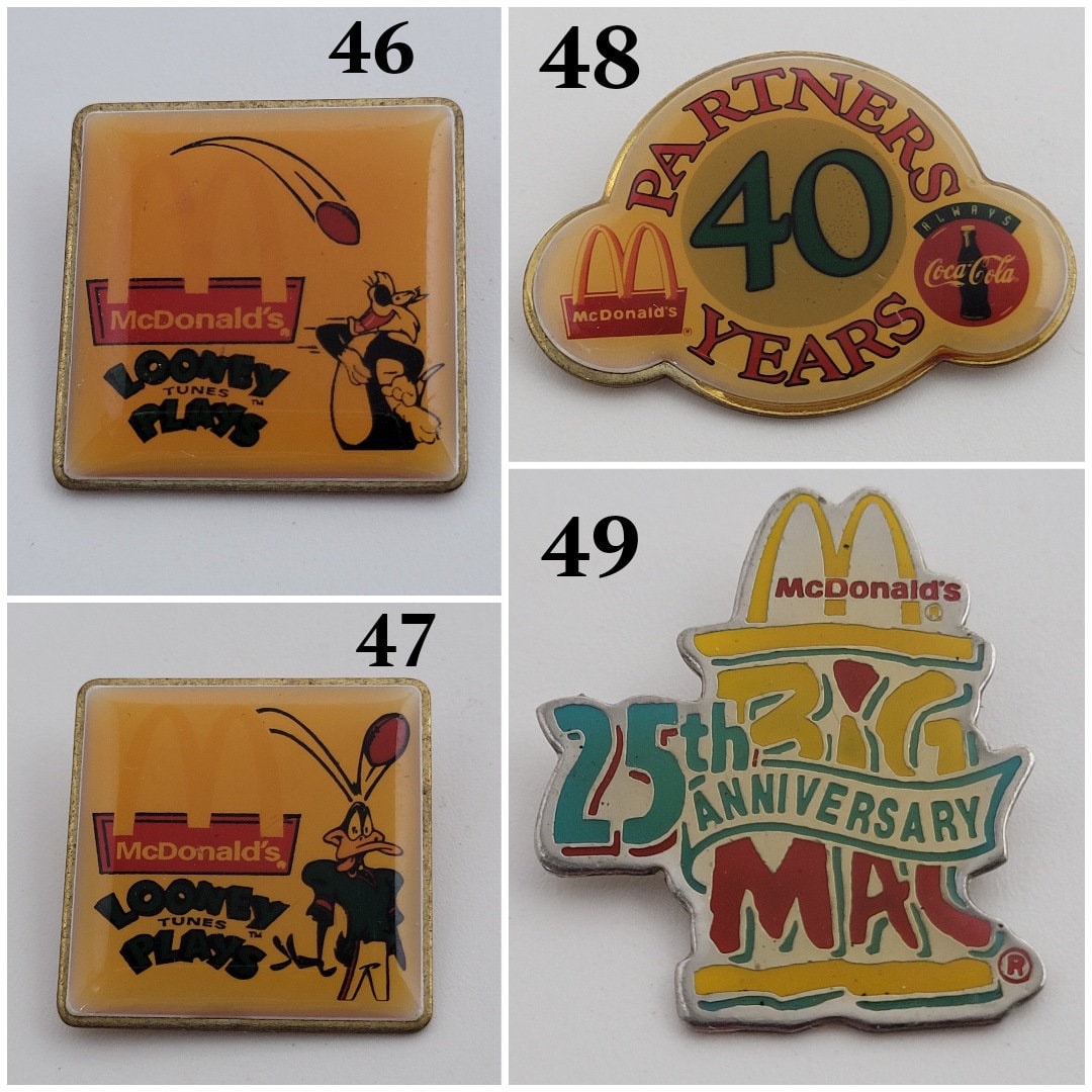 Vintage Mcdonald's Enamel Pins 49 to Choose From - Etsy
