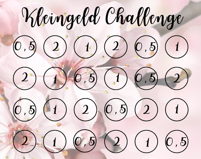 Kleingeld Challenge / A6 Grösse - Etsy Österreich