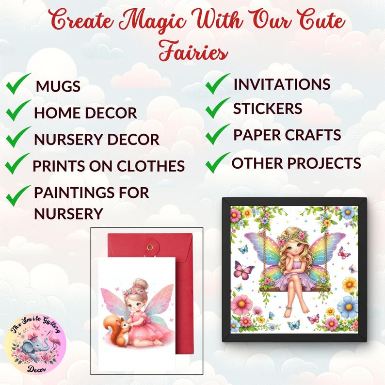 36 Watercolor Cute Fairies Clipart Bundle, Fairy PNG & JPG, Fantasy ...