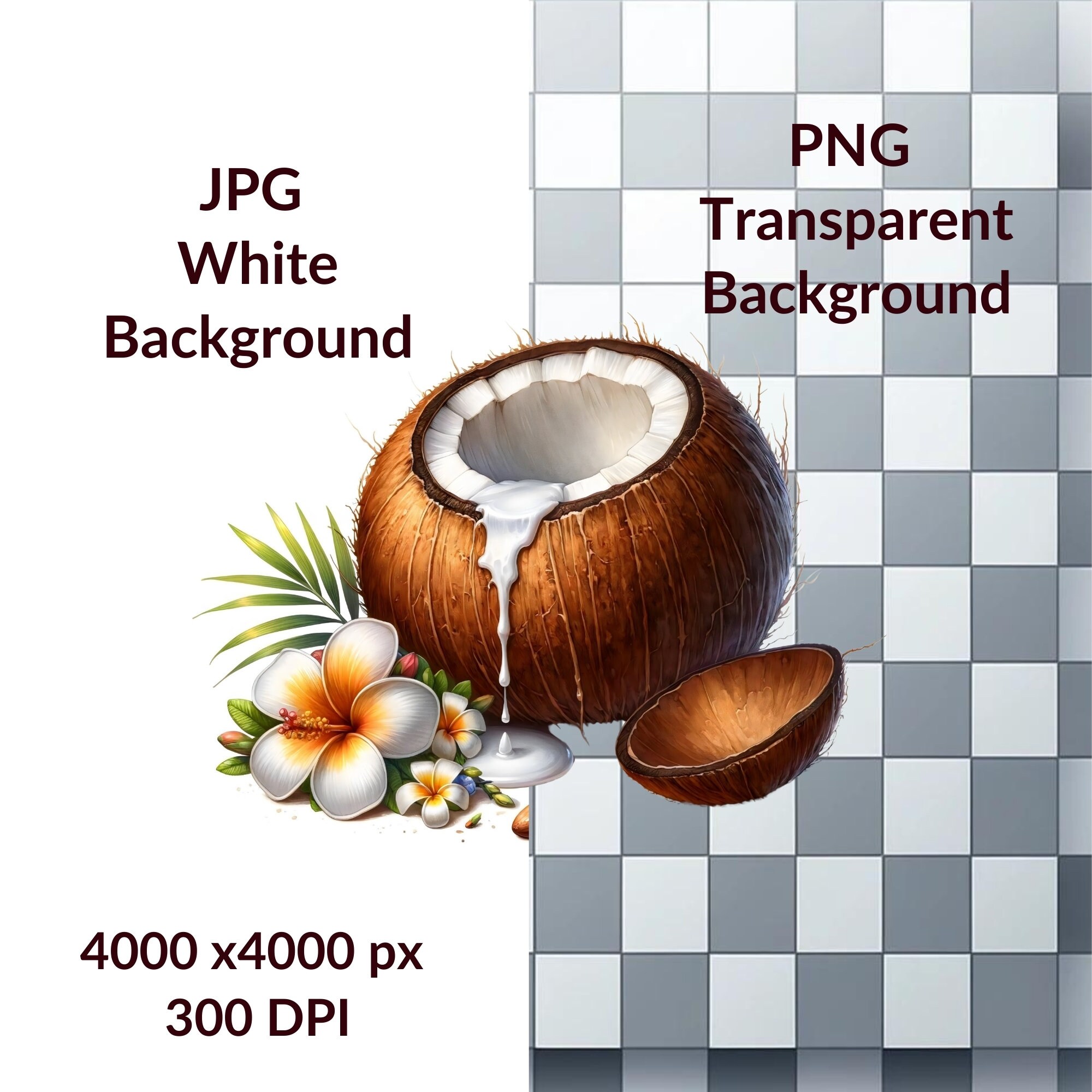 Watercolor Tropical Fruits Clipart Bundle, 16 PNG and JPG Files, Exotic ...