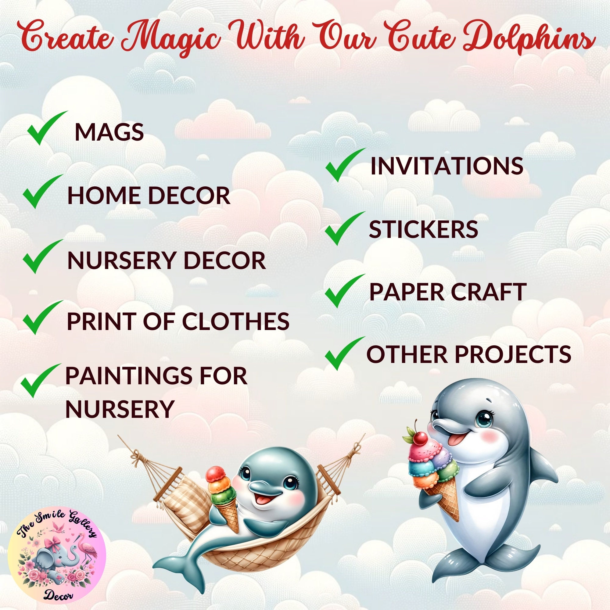 Watercolor Dolphins Clipart Bundle, 12 Cute Dolphin PNG, Summer Dolphin ...