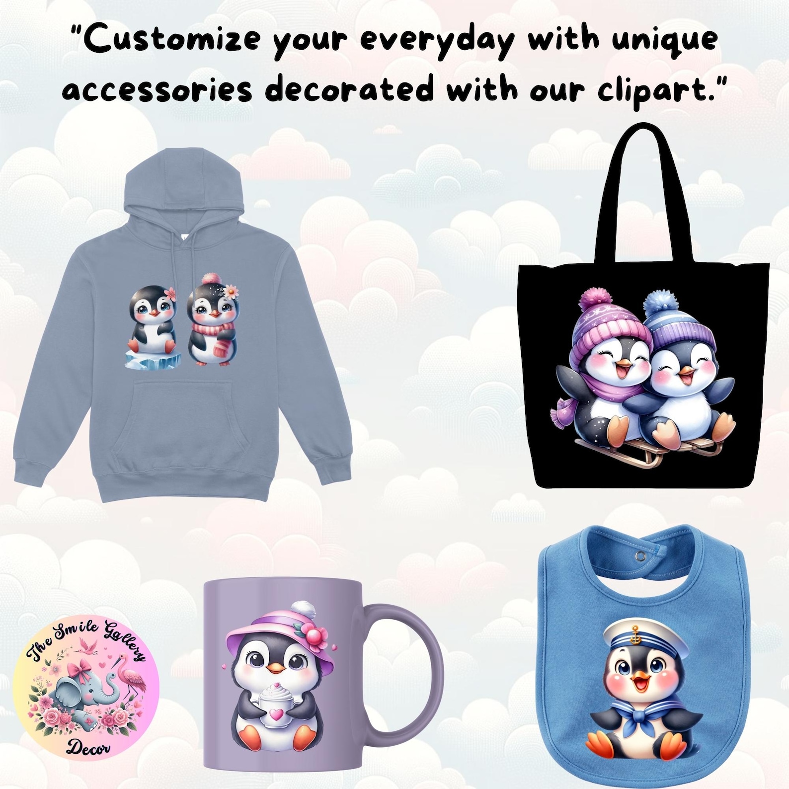 12 Watercolor Penguin Clipart Bundle, Penguin PNG, JPG Files, Cute ...