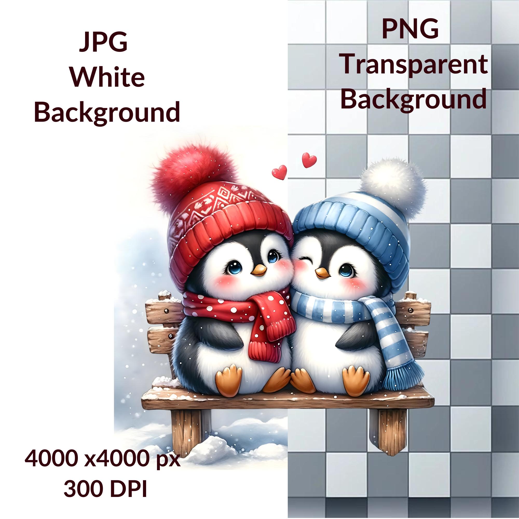 12 Watercolor Penguin Clipart Bundle, Penguin PNG, JPG Files, Cute ...
