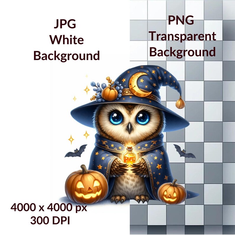 Watercolor Halloween Animals Clipart Bundle: 36 PNG & JPG Images - Etsy