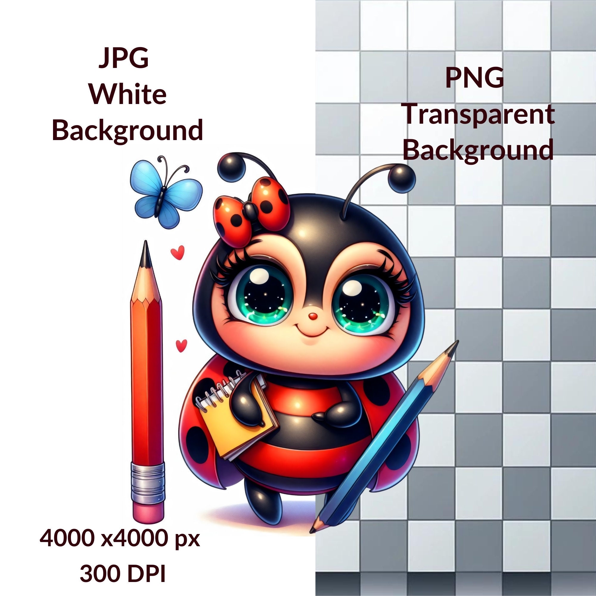 12 Watercolor Cartoon Back to School Animals Clipart Bundle, Cute ...