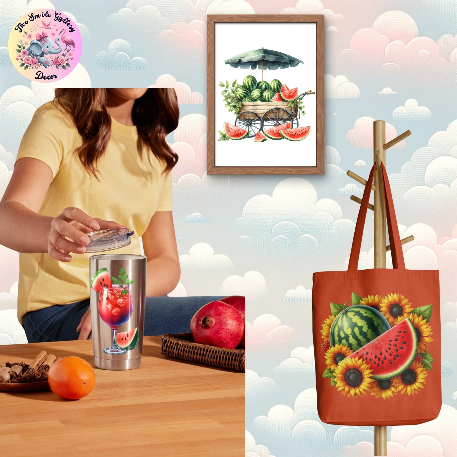 14 Watercolor Watermelon Clipart Bundle, Summer Fruit PNG, JPG Files ...