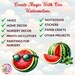 14 Watercolor Watermelon PNG Clipart Bundle, Watermelon Slice With ...