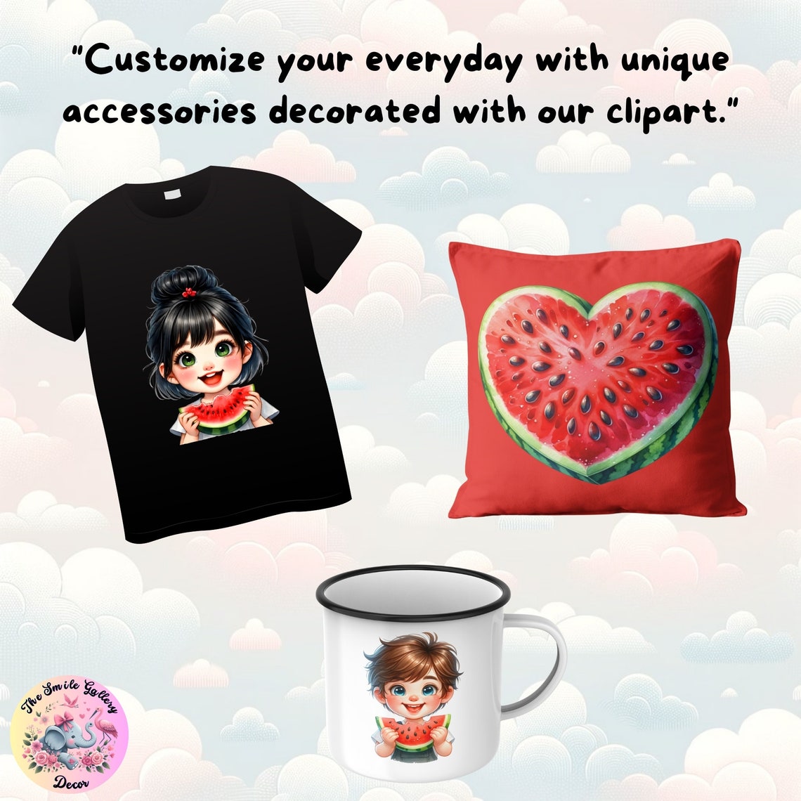 14 Watercolor Watermelon Clipart Bundle, Summer Fruit PNG, JPG Files ...